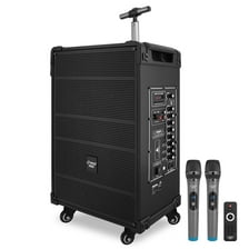 Pyle PSUFM1045A - 1000 Watt Disco Jam 2-Way Powered Speaker System with ...