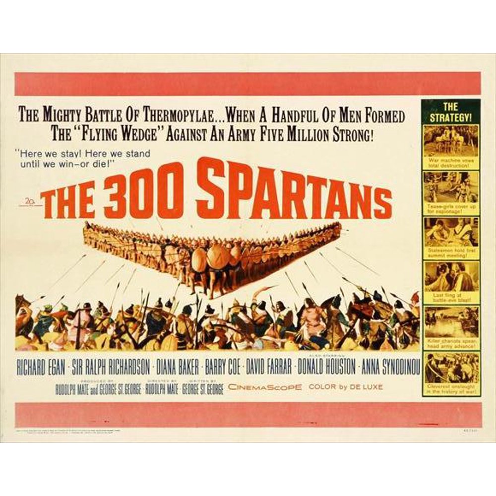 The 300 Spartans 1962 30x40 Movie Poster UK Walmart Walmart the-300-spartans-1962-30x40-movie-poster-uk-walmart-walmart