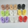 Realistic Soft Silicone Ear Model Practical Ear Studs Display Props ...