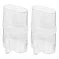 Alasum 2Pcs Bird Food Feeding Bowls Transparent Parrot Cage Feeders ...