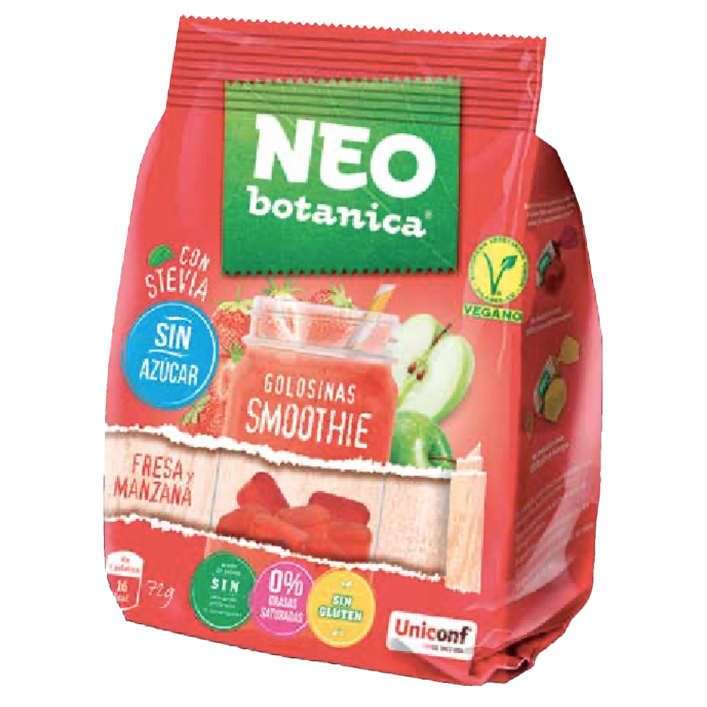 NEO Botanica Golosinas Veganas sin Gluten con Stevia de Smoothie Fresa ...