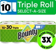 Bounty Select-A-Size Paper Towels, 12 Mega Rolls, Super Absorbent ...