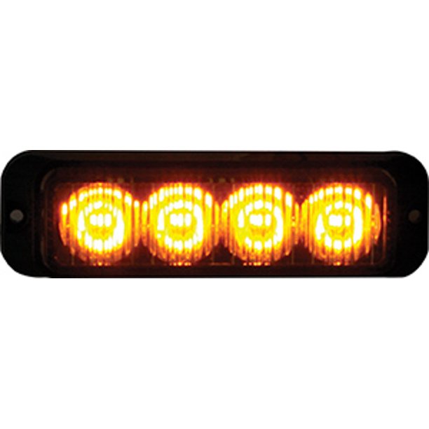 Buyers 8891130 4" LED Surface Mount Strobe Light Amber 19 Flash ...