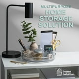 Home Intuition Round Plastic Lazy Susan Turntable Food Storage ...