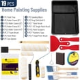 Bates- Paint Roller Kit, 19 pcs, Roller Set with Microfiber Sleeves ...