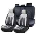 Car Seat Cover for CADILLAC CT6 2017, Black and Gray Car Seat Covers ...