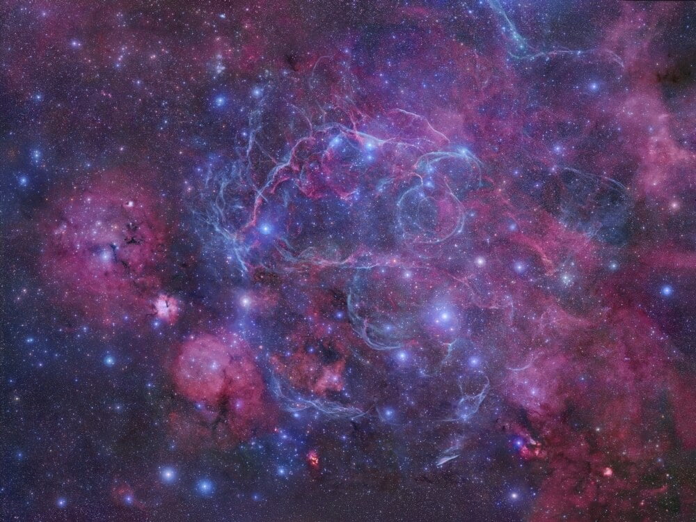 The Vela Supernova Remnant Poster Print - Walmart.com - Walmart.com