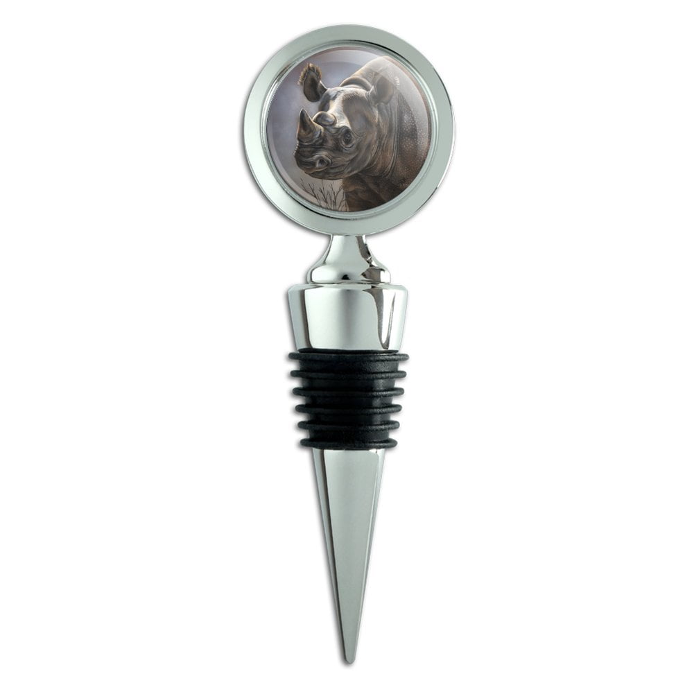 Black Rhino Rhinoceros Endangered Wine Bottle Stopper - Walmart.com