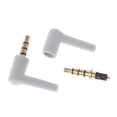 10 Pcs Gold Plated 3.5mm 90° Male Stereo Headphone Mini Plug o ...