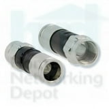 Beldon PPC RG-6 Compression F Connectors, EX6XLP-TEN, 10 Pack, Premium ...