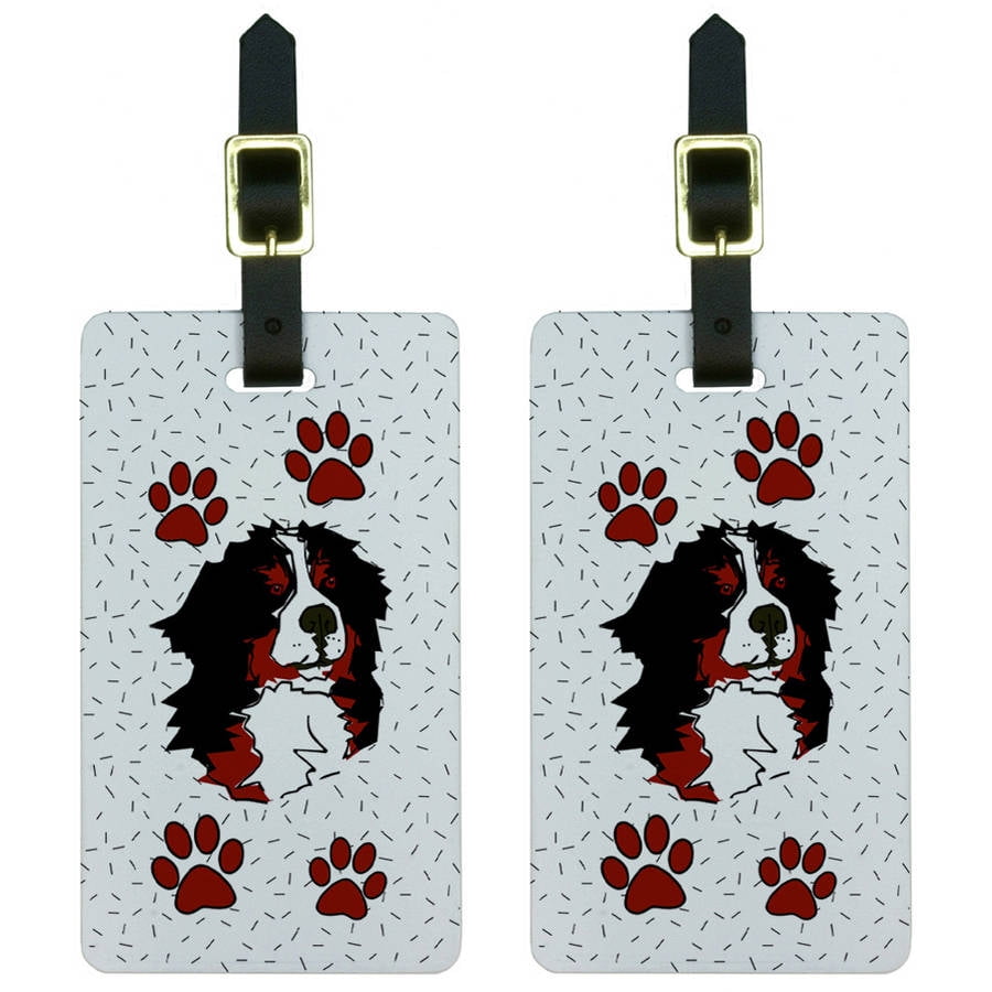 Bernese Mountain Dog of Impressiveness Luggage Tags Suitcase ID, Set of ...