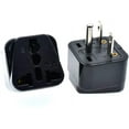 Tekit Black NEMA 6-15P Universal Plug Adapter 110-250V 15A,Universal ...