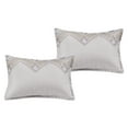 Hgmart Complete Bedroom 7 Piece Luxury Comforter Set King Size Gray