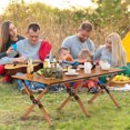 Vicamelia 47" Folding Camping Wooden Table with Carry Bag, Picnic ...