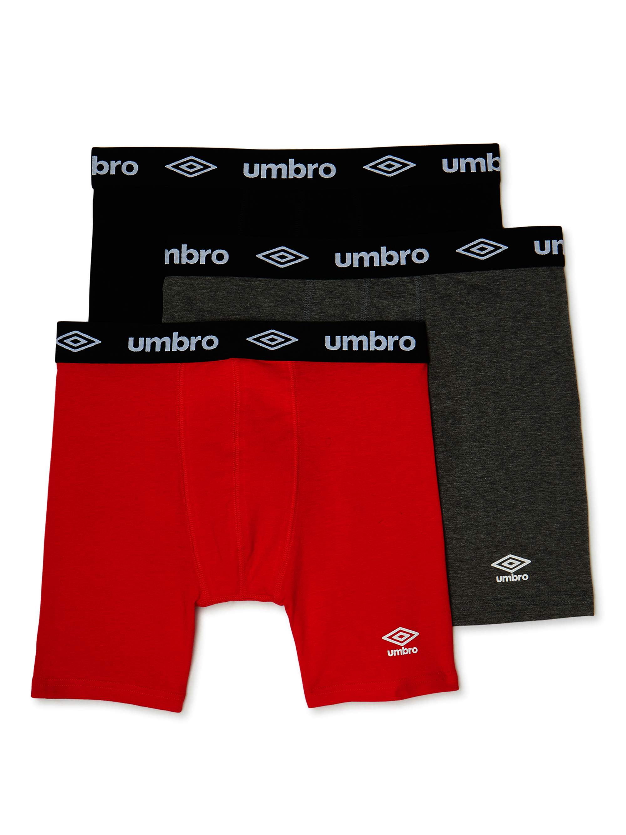 Umbro Men's 3PK Cotton Stretch Boxer Brief - Walmart.com