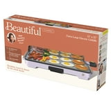 Beautiful XL Electric Griddle 12" x 22"- Non-Stick, Lavender by Drew ...