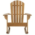 Safavieh Brizio Outdoor Adirondack Slat Back Rocking Chair - Natural ...