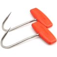 2 count Stainless T Hooks T-Handle Meat Boning Hook for Kitchen Butcher ...