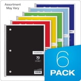 Spiral Notebooks, 1 Pack, 1 Subject, Wide Ruled Paper, 8-1/2" x 10.5-1/ ...