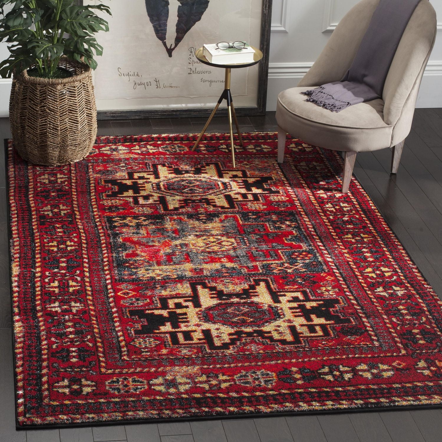 Click here for Safavieh Vintage Hamadan Edin Traditional Area Rug... prices