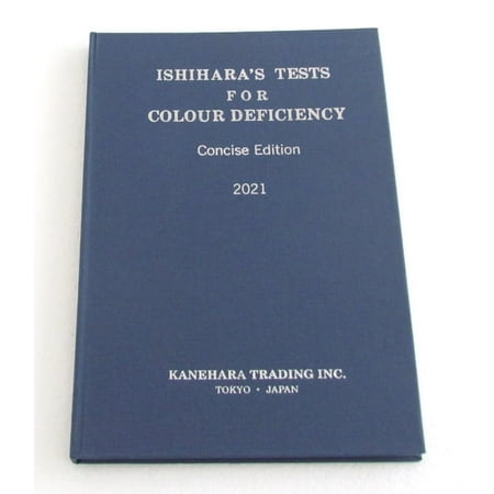 Ishihara Test Chart Book, for Color Deficiency 14 Plate Concise Edition ...