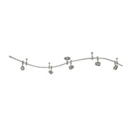 Pro Track Mini S-Wave 6-Head LED Ceiling Track Light Fixture Kit Spot ...