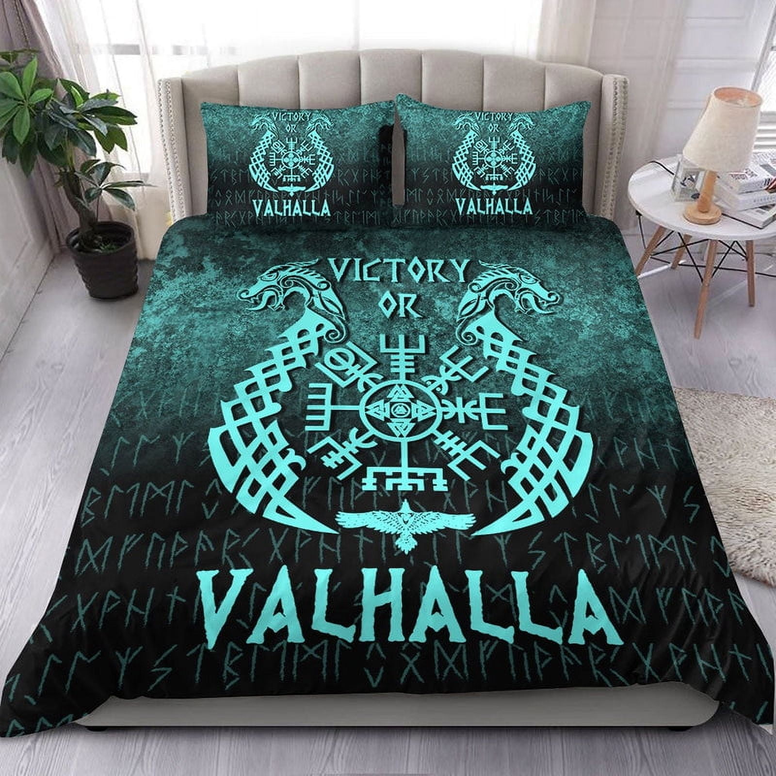 Juego de Cama Wonder Print Shop - Victory Or Valhalla - Cyan Version Bed Set | Bodega Aurrera en ...