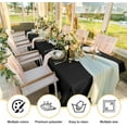 6 Pack Black Rectangle Tablecloths 70x120 Inch – Reusable Polyester ...