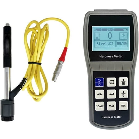 Hardness Meter Tester 6-in-1 Metal Hardness Tester Digital Rebound Leeb ...