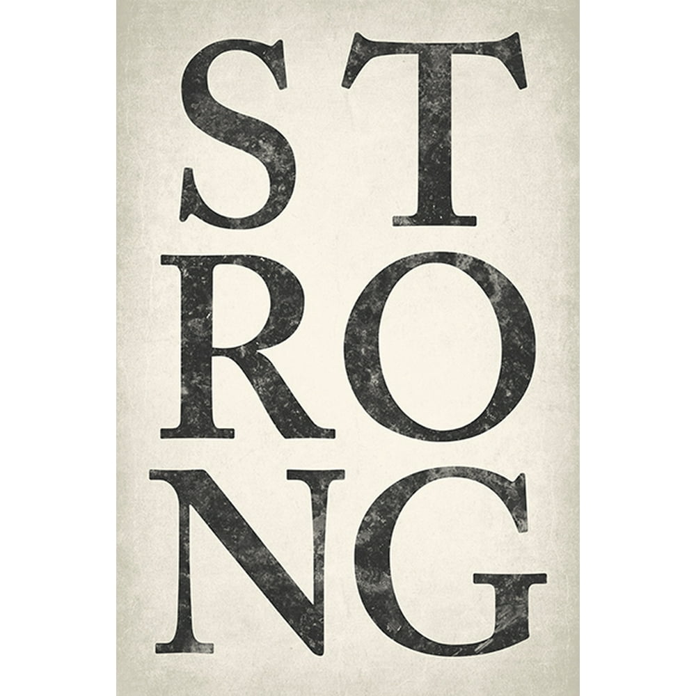 Strong, motivational poster print - Walmart.com - Walmart.com