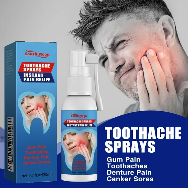 Toothache Stop Spray, Mouth Ulcers, Swollen Tooth Mouth Pain, Tooth ...