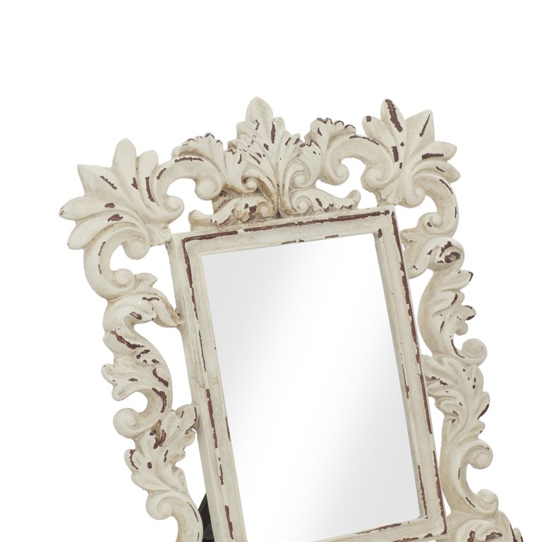 White Scroll Frame