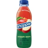 Snapple Flavored Apple Juice Drink, All Natural, 16 fl oz, Recyclable ...