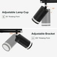 4-Light Track Lighting Fixtures Ceiling, GU10 Black Led Ceiling ...