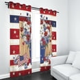 American-Flag Curtains 96 Inch Long for Bedroom, Patriotic Independence ...