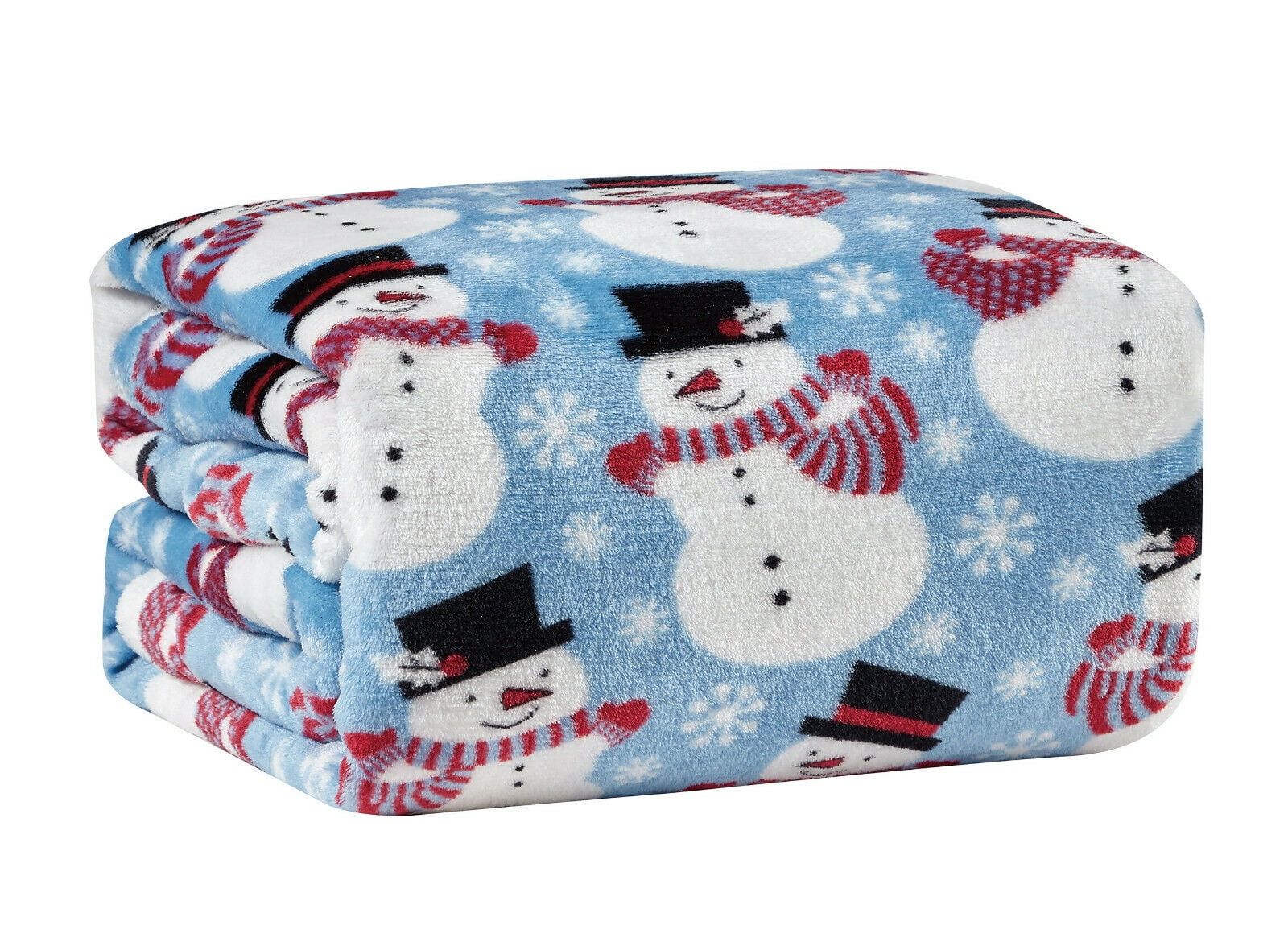 Kate Aurora Holiday Living Winter Blues Snowman Christmas Ultra Soft ...