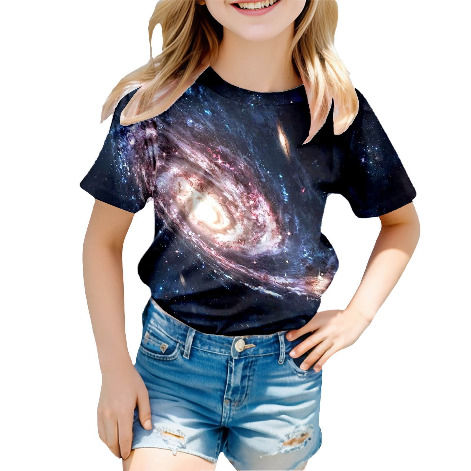 Click here for Luogenli T Shirt For Girls Girl Fashion Starry Pri... prices