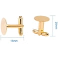 1 Box Brass Cuff Button Cufflink Findings for Apparel Accessories ...