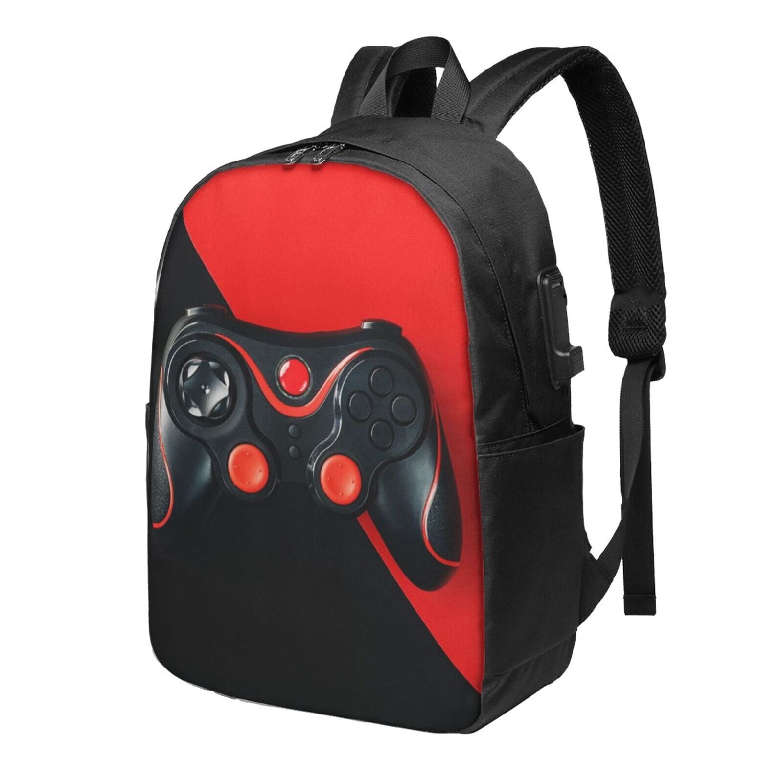 Travel Laptop Backpack, Game theme 3D Prints Casual bag with USB ...