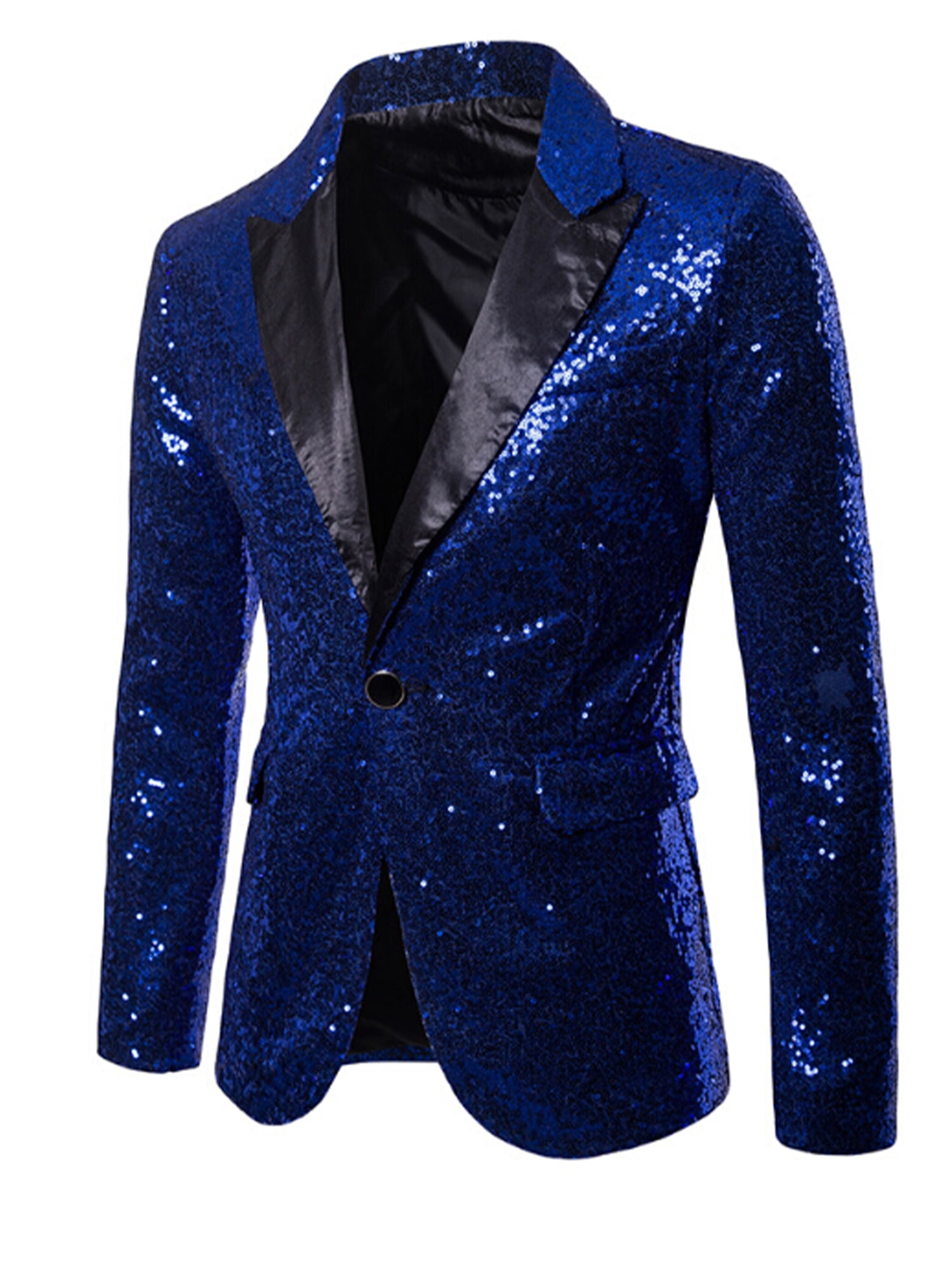 CenturyX Formal Men Glitters Suit Jackets Sequins Party Button Dance ...