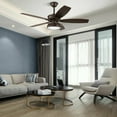 52"Modern Indoor Ceiling Fan with LED Light Ceiling light with Fan ...
