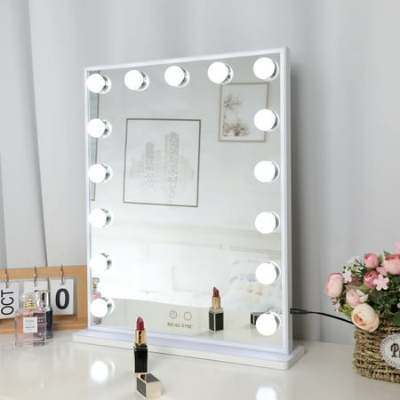 Makeup Mirror with Lights, Hollywood Mirror Large Lighted Vanity Mirror ...