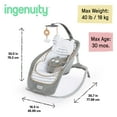 Ingenuity Boutique Collection Vibrating Rocking Seat with Premium ...