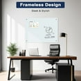 Magnetic Glass Whiteboard for Wall, 36" x 24" Glass Dry Erase Board ...