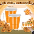 240 Pack 2 oz Orange Plastic Shot Glasses, Party Shot Cups for ...