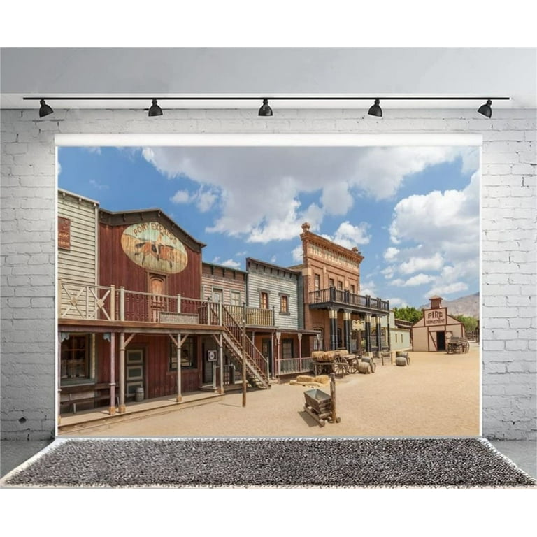 Western Town Backdrop