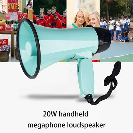 Handheld Megaphone 20W Foldable Megaphone with Speaker 20s Recording ...