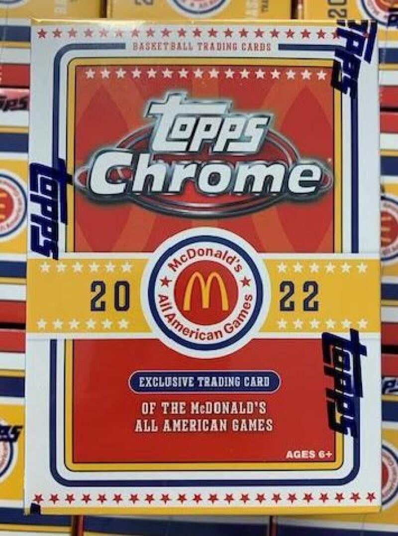 2022 Topps Chrome McDonald's All American Basketball Blaster Value Box ...