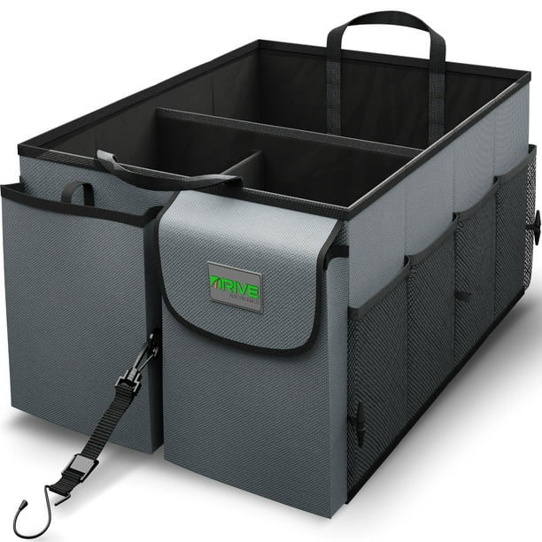 DRIVE Auto Products Multi Compartment Car Organizer and Trunk Storage ...