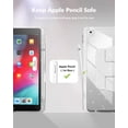 360° Rotatable Cover, Clear Back & Pencil Slot for 10.2" iPad 7th/8th ...